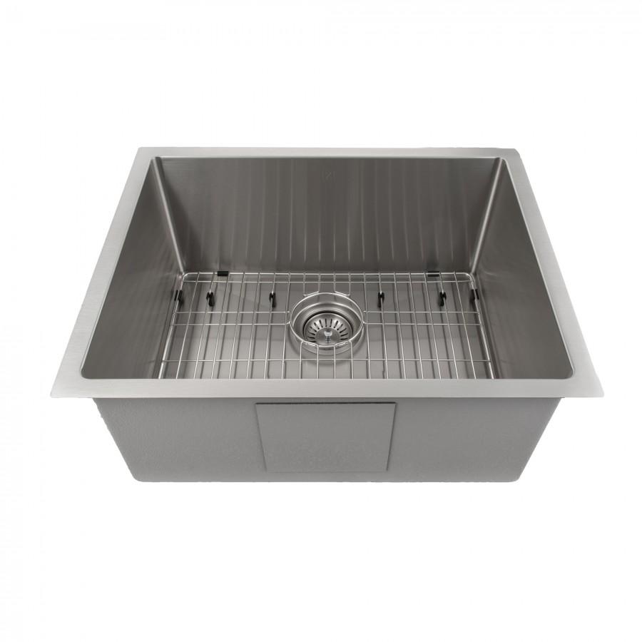 ZLINE 23 in. Meribel Undermount Single Bowl Kitchen Sink with Bottom G ...